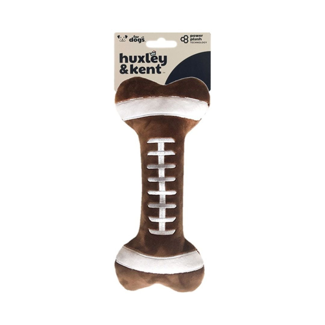 H&K Power Plush Dog Football Bone Small Squeak Crinkle – PDS