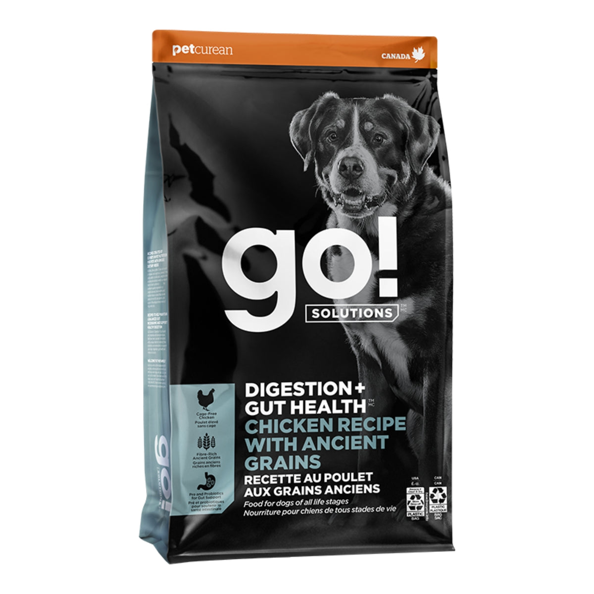 Go! Dog Digestion & Gut Health Chicken Ancient Grain 22Lb\Dog Food Dry ...